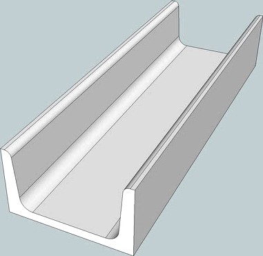 Profile UNP 80 3d model