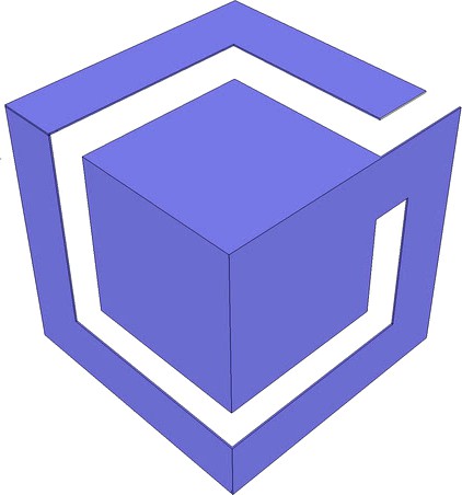 Gamecube logo 3d model