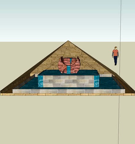 Inside the pyramid of life 3d model