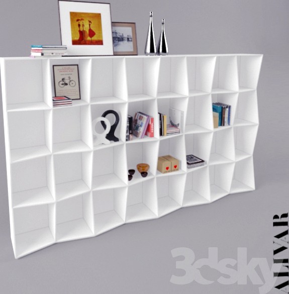 Book rack 3d model