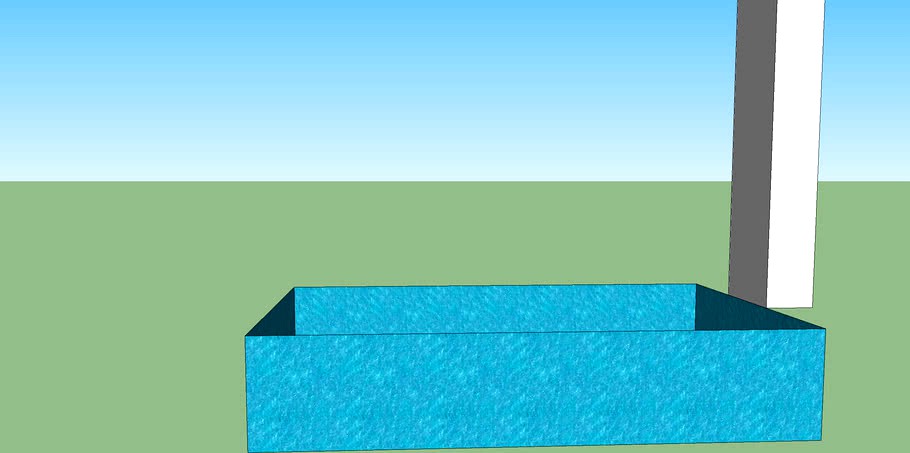 Plongeoir haut 3d model