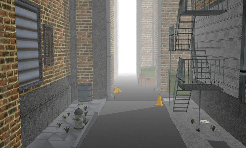 Back Alley 3d model