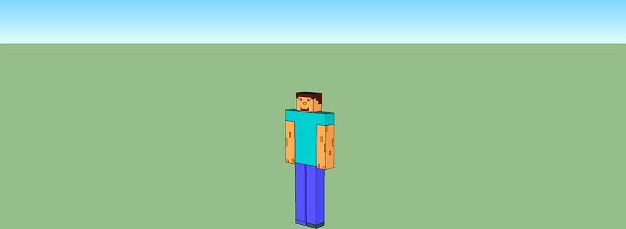 Minecraft character 3d model