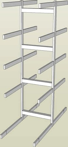 Cantilever Rack 3d model