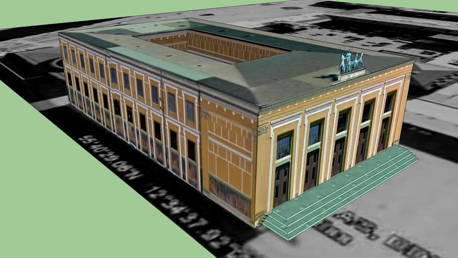 The Thorvaldsen Museum 3d model