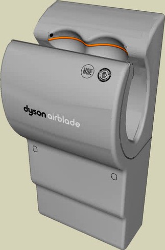 02 AB04 - 120 V Dyson Airblade Hand Dryer 3d model
