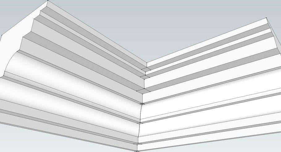 Coving Internal Corner 3d model