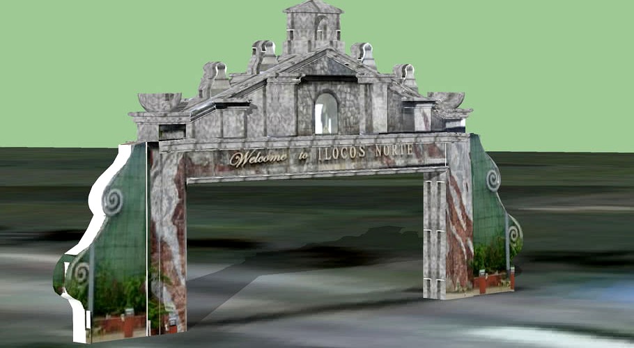 WELCOME ARCH BADOC ILOCOS NORTE 3d model