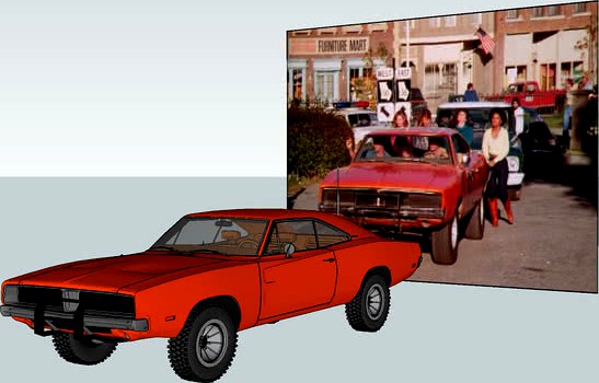 1969 Charger 4x4 General Lee from 'Arrest Jesse Duke' 3d model