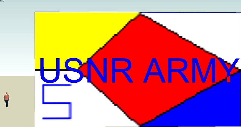 USNR ARMY logo 3d model