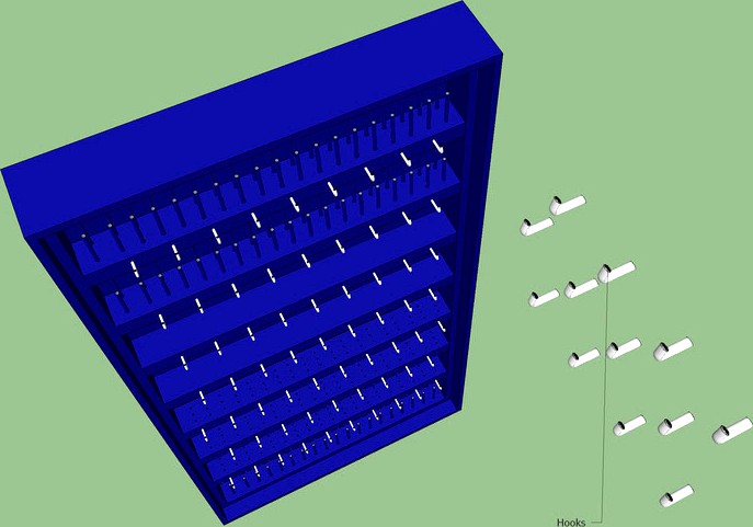 Tool rack offshore 3d model