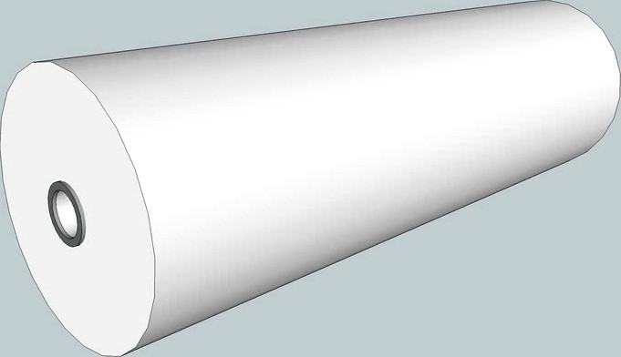 ISO Poly 56 x 18 Film Roll 3d model