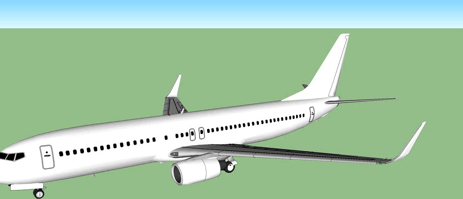 Template - Boeing 737-800 3d model