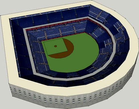 baseball stadium 3d model