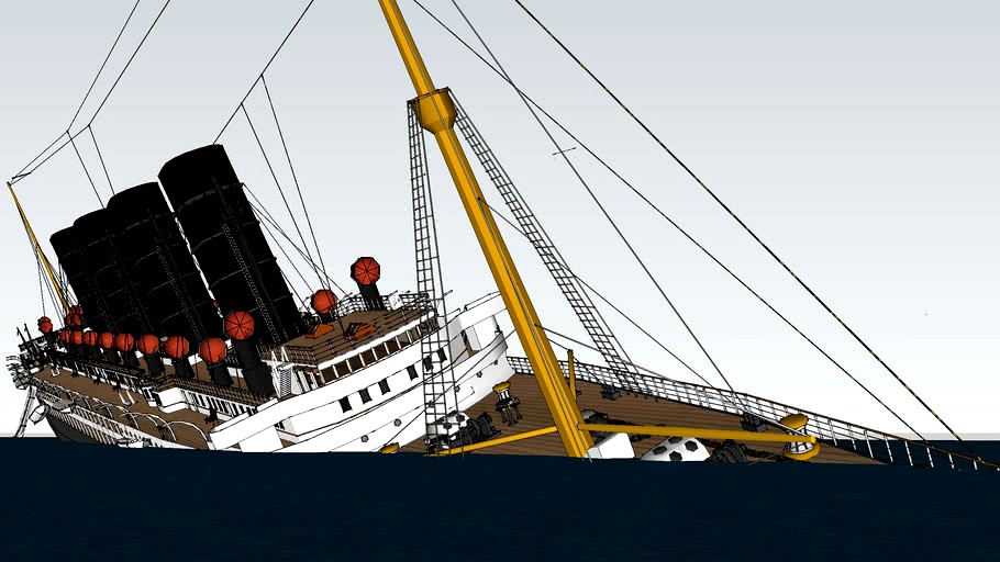 Lusitania's Final Moments 3d model