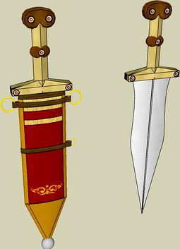 Roman Pugio (Dagger) - Style 3 3d model