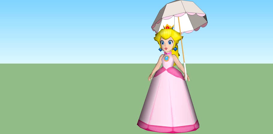 Super Mario Sunshine Peach 3d model
