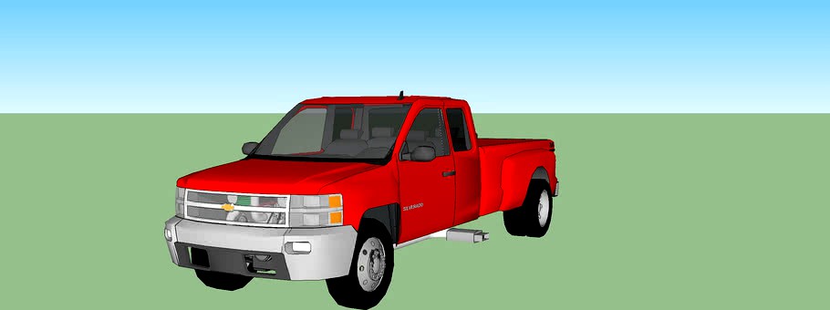 Silverado Z71 dually w/ Colorado tuner engine 3d model