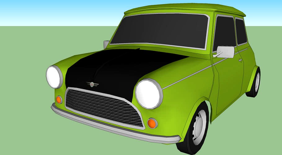 Mini Cooper Mr. Bean 3d model