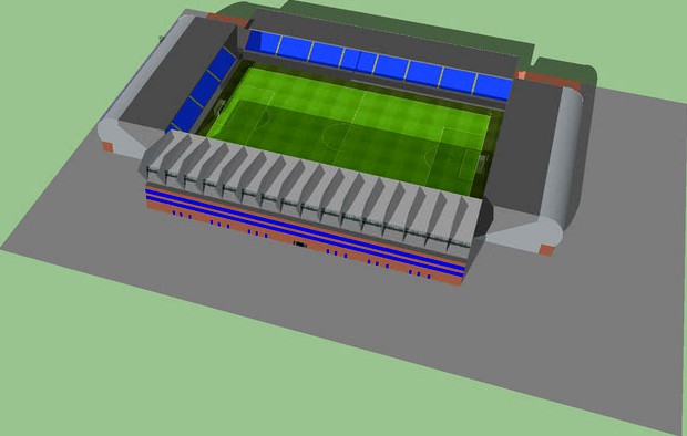 German stadium 3d model