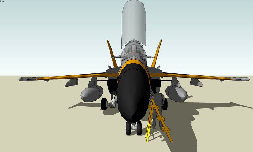 F/A-18 Delta Formation 3d model