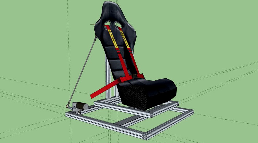 2dof motion rig 3d model