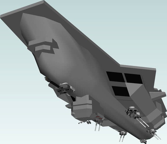 USS Leviathan (CVNA-01, Leviathan-class Aerial Nuclear Carrier) 3d model