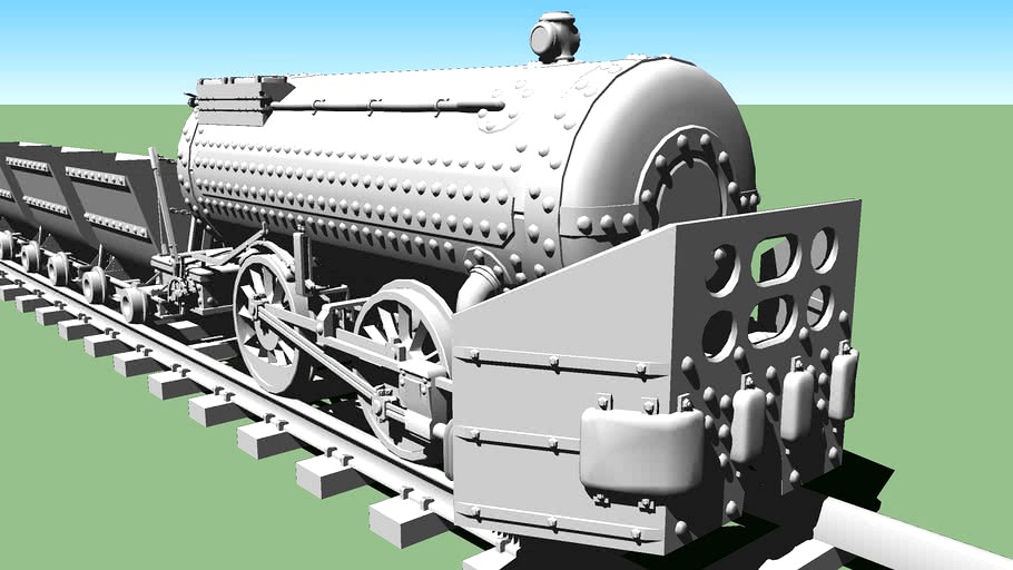 Fireless Locomotive 3d model