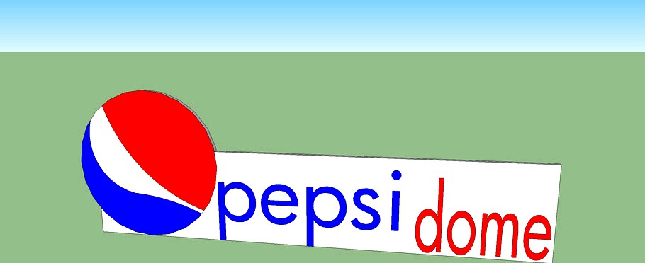 Pepsi Dome Logo 3d model