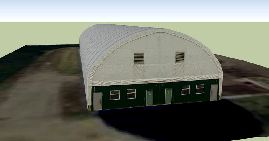 Enclosed Composting Facility 3d model