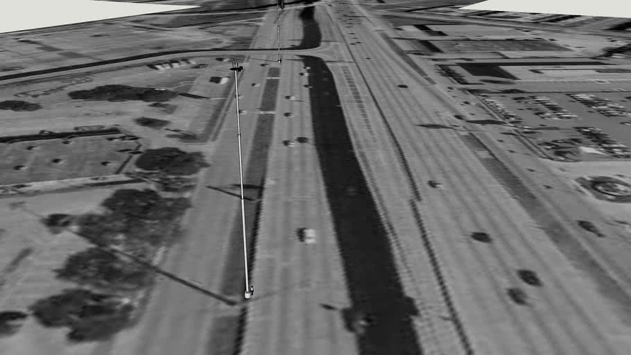 CITY FREEWAY ILUMINATION LIGHTING 3d model