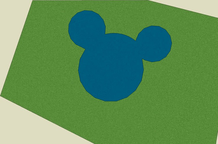 Lake Mickey Mouse 3d model