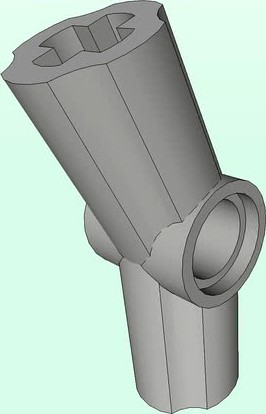 Lego Technic Axle Extender 157 Degree 3d model