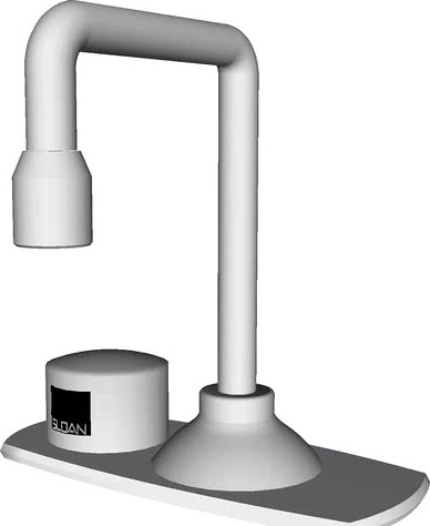 Sloan Valve Optima ETF-770 Electronic Gooseneck Hand Washing Faucet 3d ...
