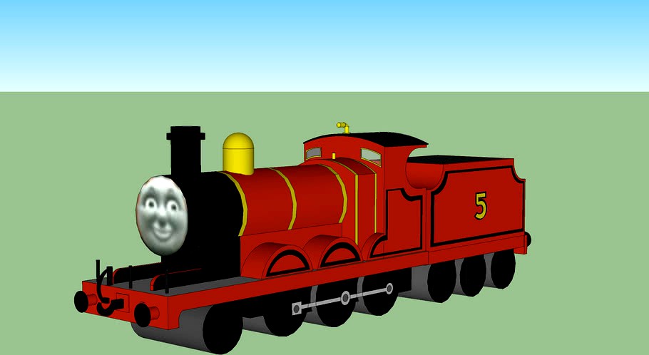 James The Red Engine 3d model