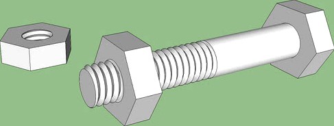 Šaraf i matica 3d model