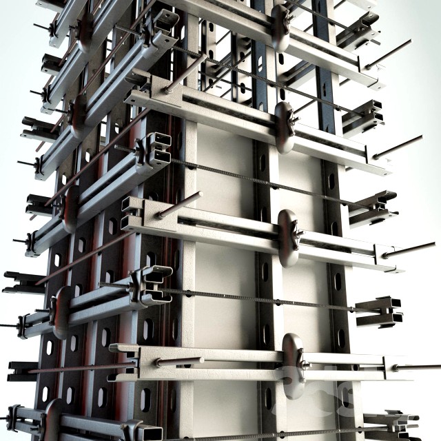 Vertical formwork 3d model