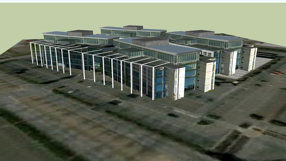Network Rail National Centre, 'The Quadrant', Milton Keynes 3d model
