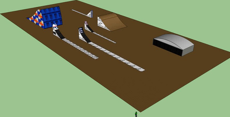 pista de motocross 3d model