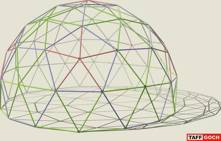 Conduit Geodesic Dome 3d model