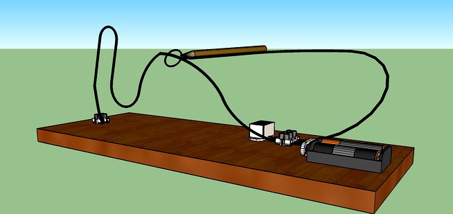 Steady Hand Buzzer Game 3d model