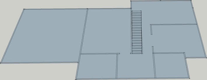 Basement Floorplan 3d model