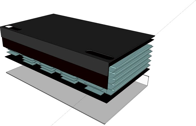 12v Battery module Idea 3d model