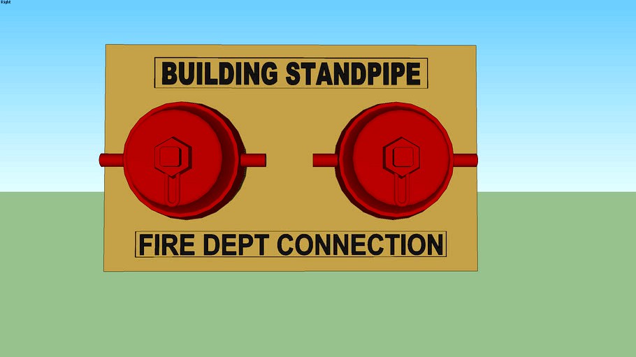 StandPipe - Fire Department Connection 3d model
