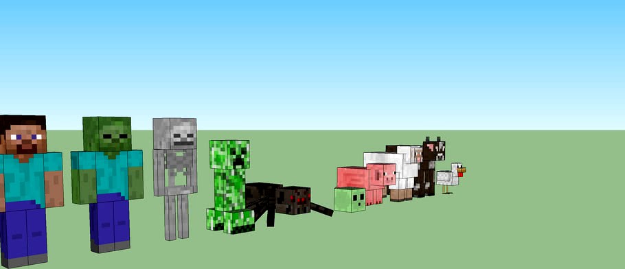 Minecraft Mobs 3d model