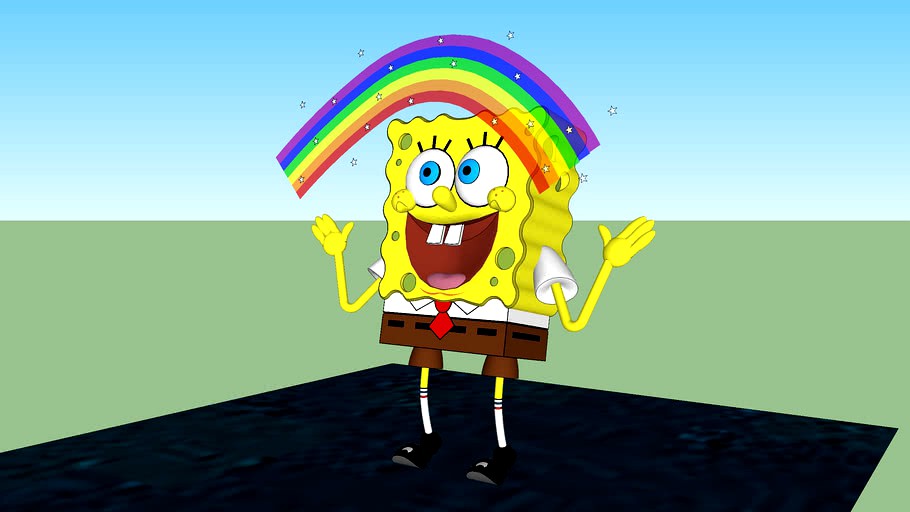 Happy SpongeBob 3d model