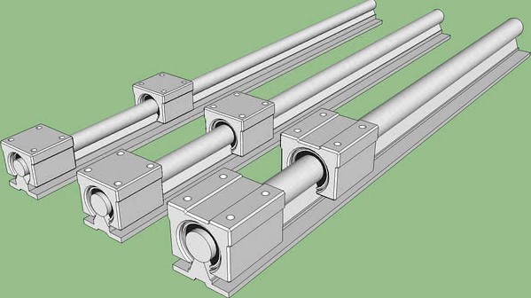 SBR Linear Rails 3d model