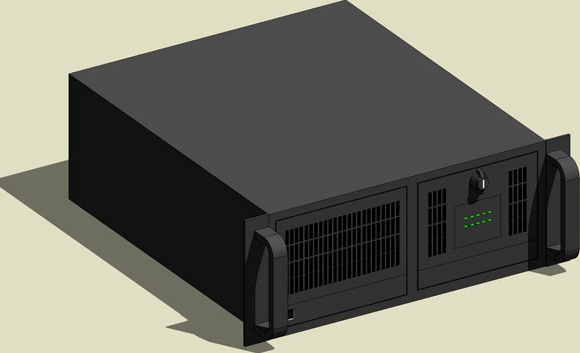 Industrial Rackmount PC Case 3d model