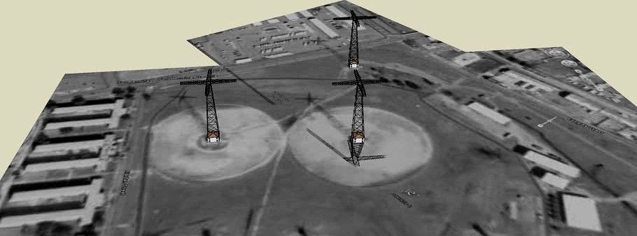 Fort Benning 250' Jump Towers 3d model