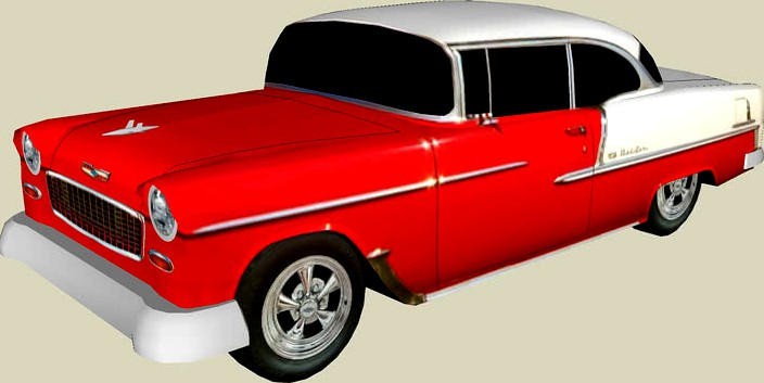 1955 Chevrolet Bel Air 3d model